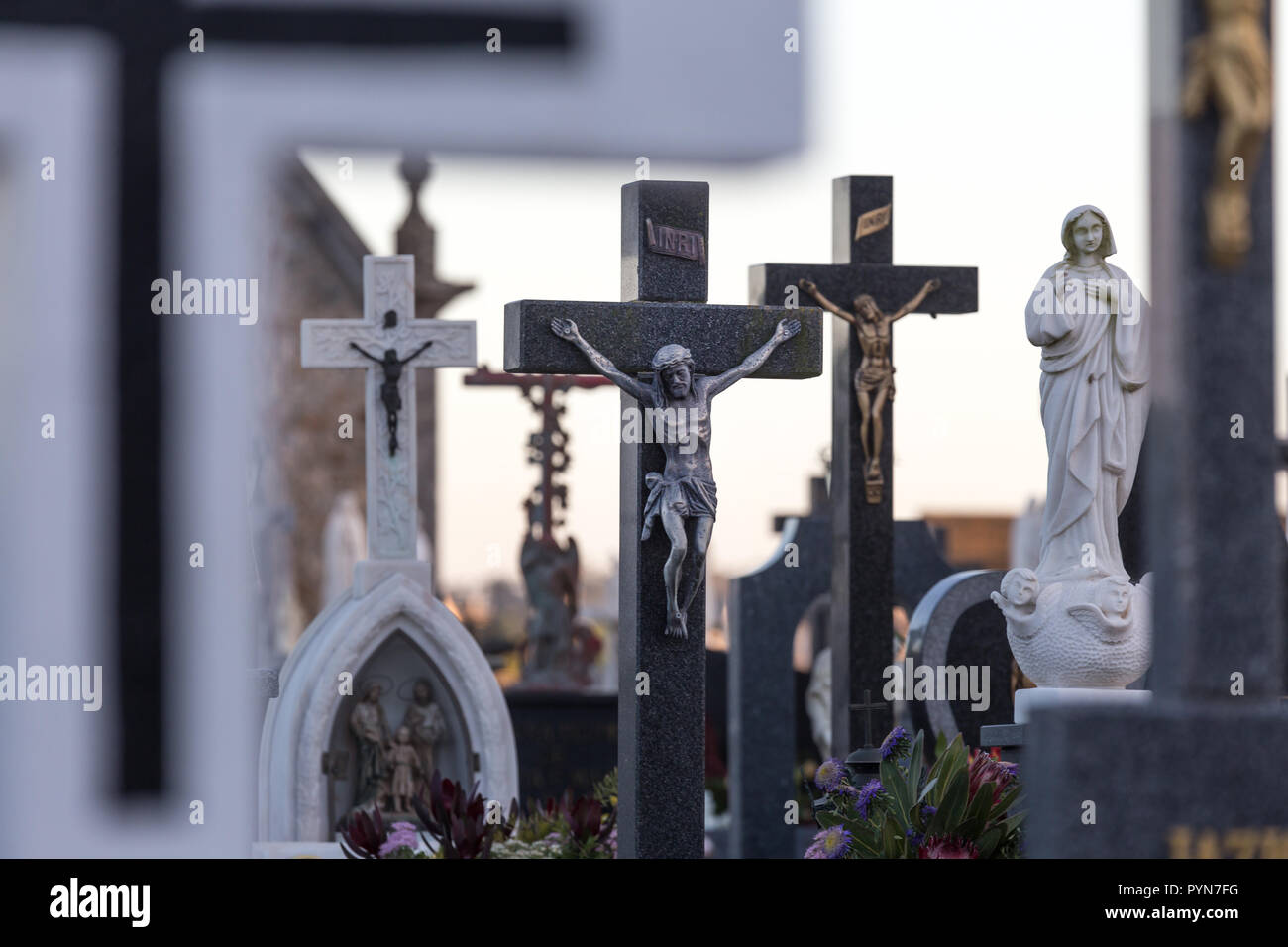 an cemetery background Stock Photo - Alamy