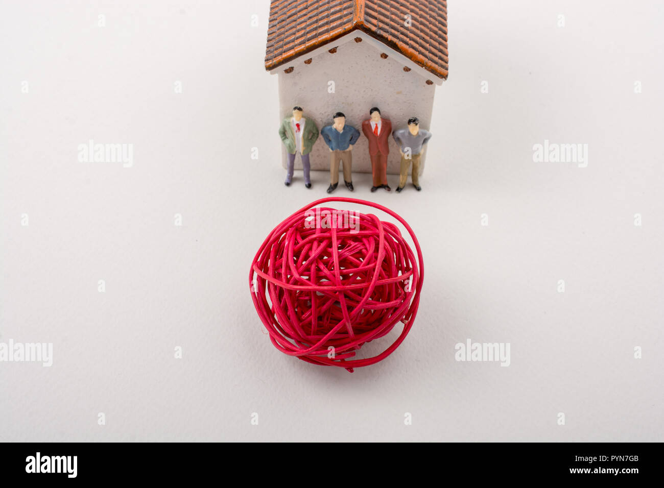 Tiny figurine of man miniature model in view Stock Photo - Alamy