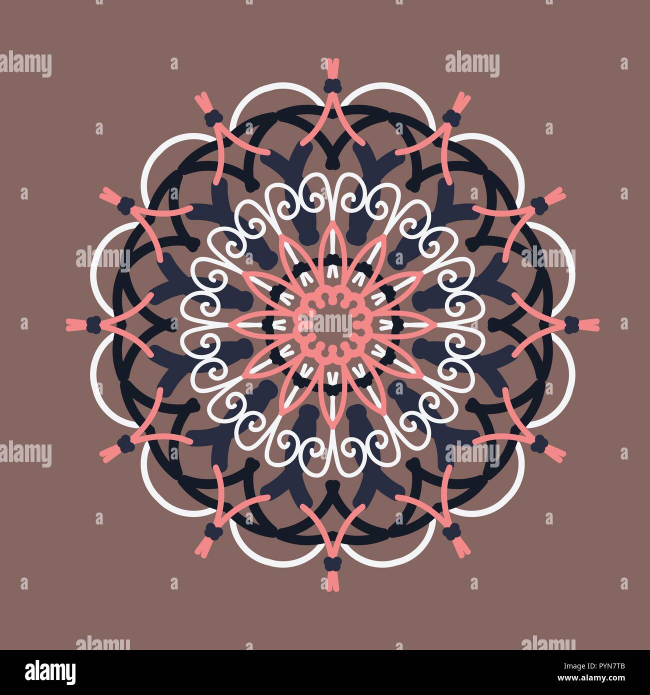 Illustration rich background. Abstract background. Rounded line ...