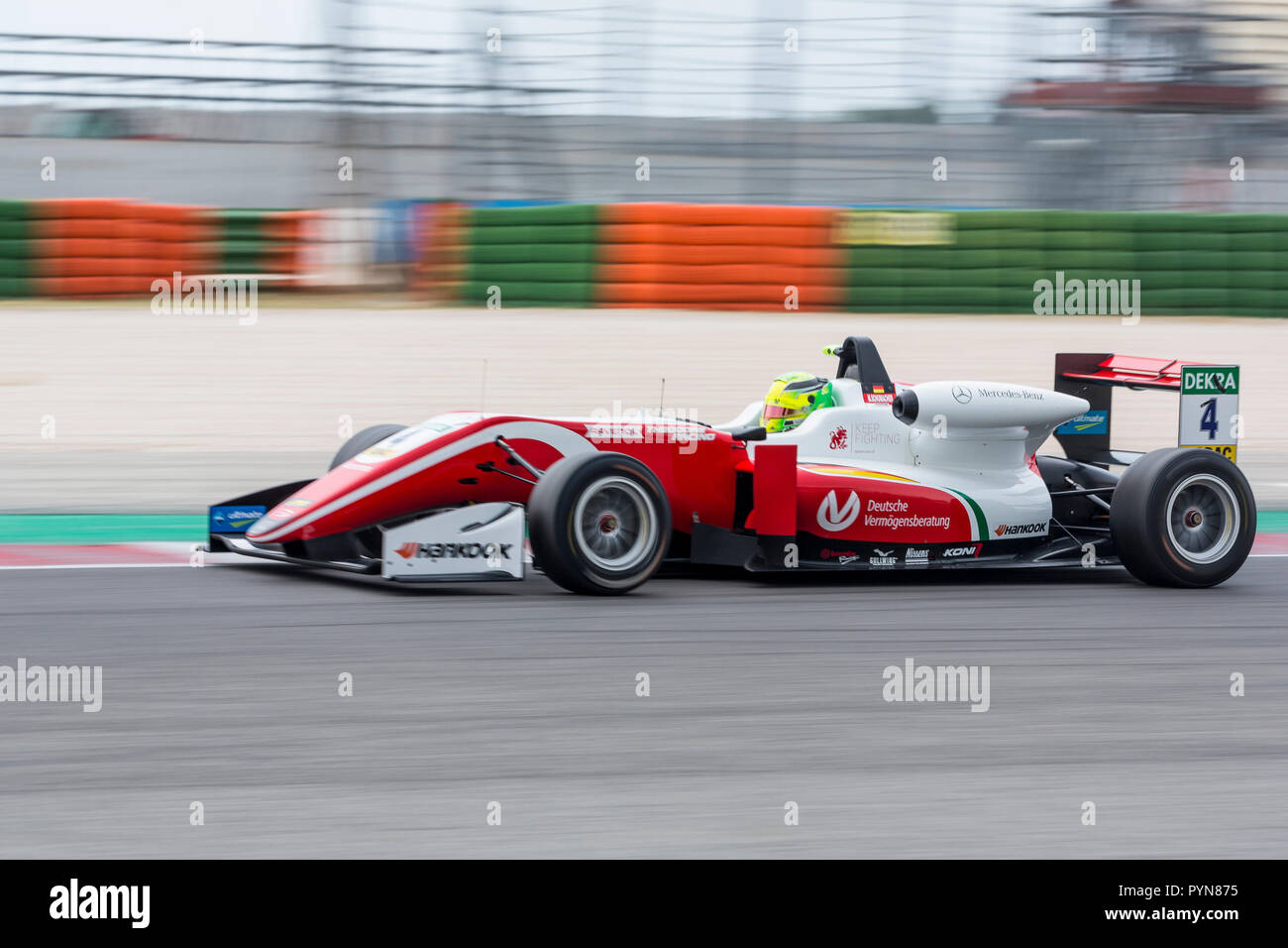 Misano Adriatico, Italy - August 25, 2018: A Dallara F317 – Mercedes ...