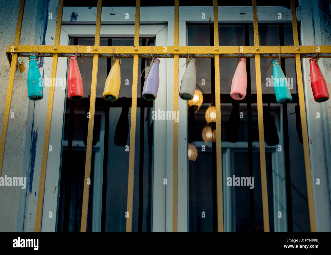 Old window Architecture seen in Istanbul Stock Photo - Alamy