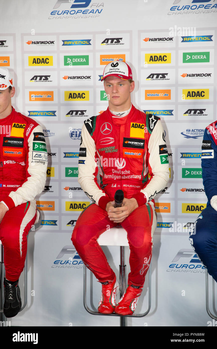 Misano Adriatico, Italy - August 25, 2018: A Dallara F317 – Mercedes ...