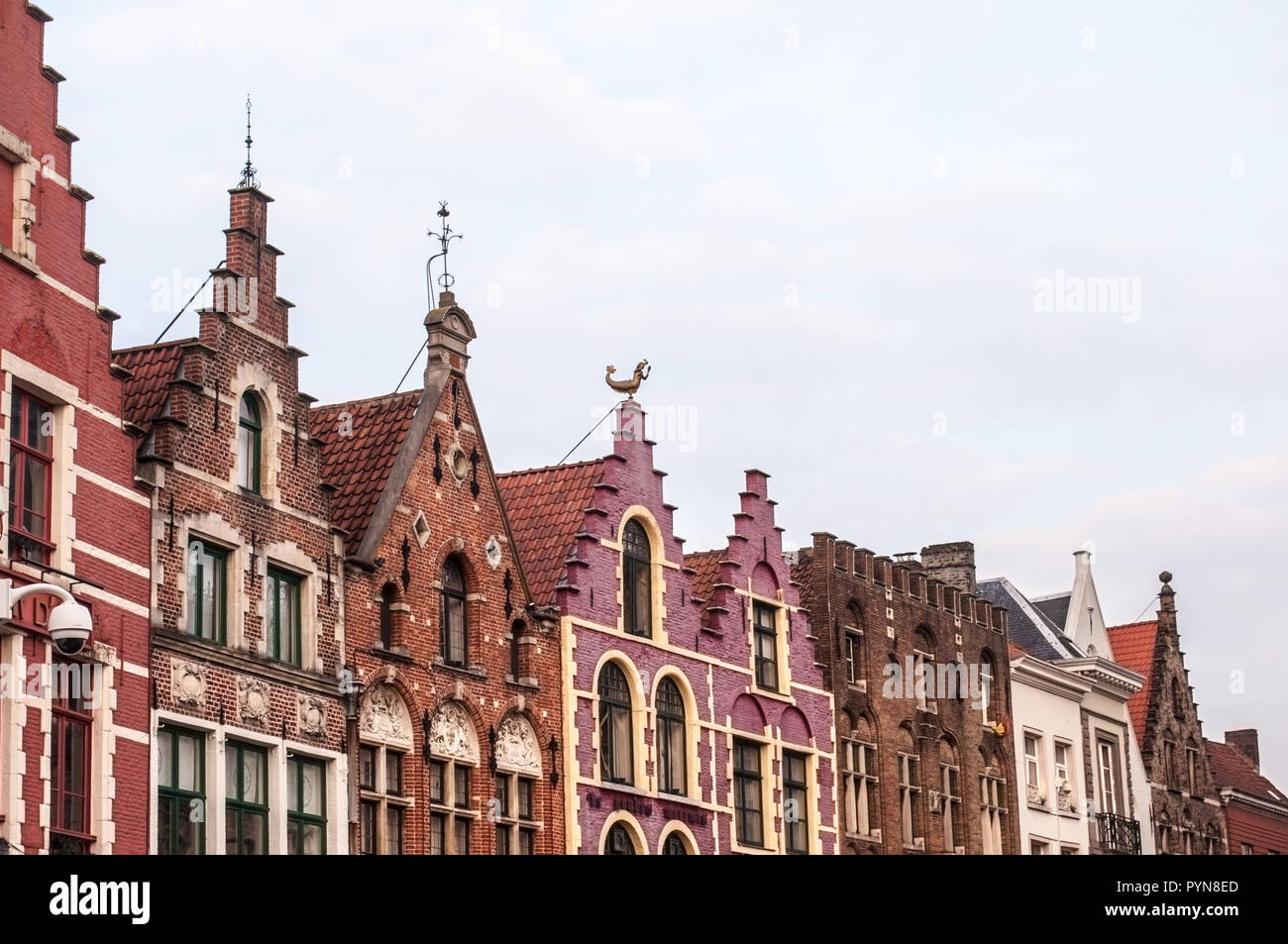 A stunning view of the famous Flemish houses of the Markt (the Market ...