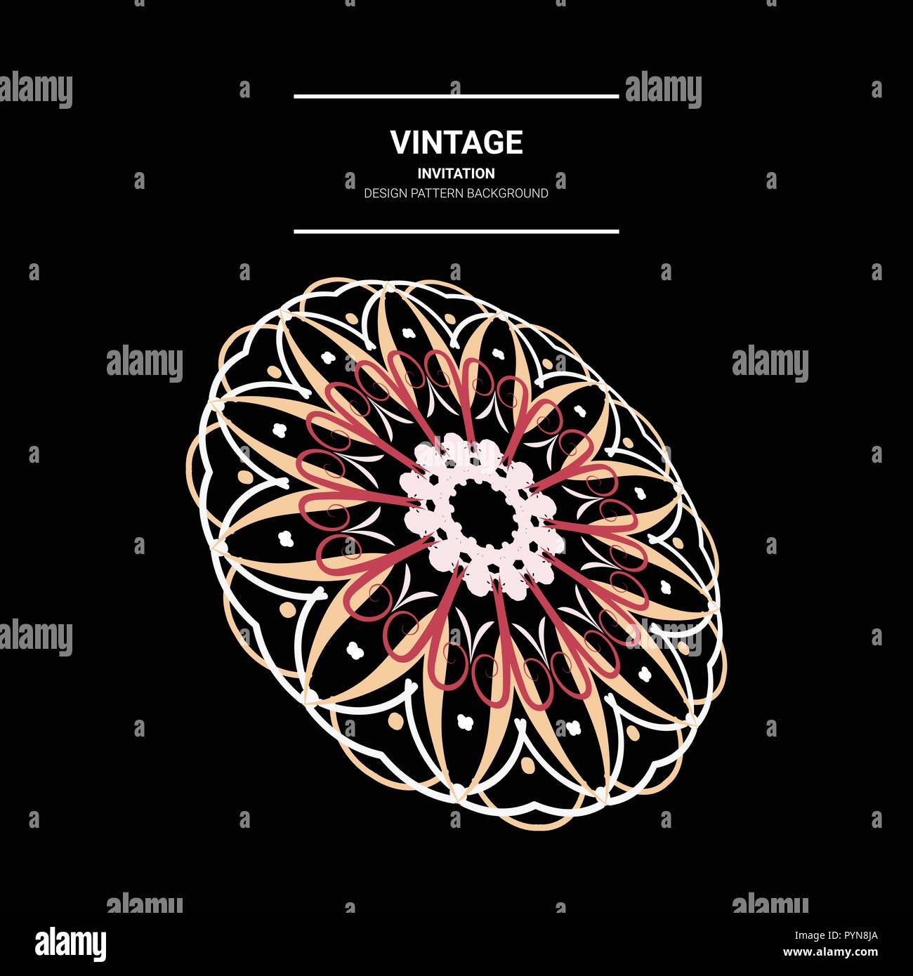 Illustration rich background. Abstract background. Rounded line ...