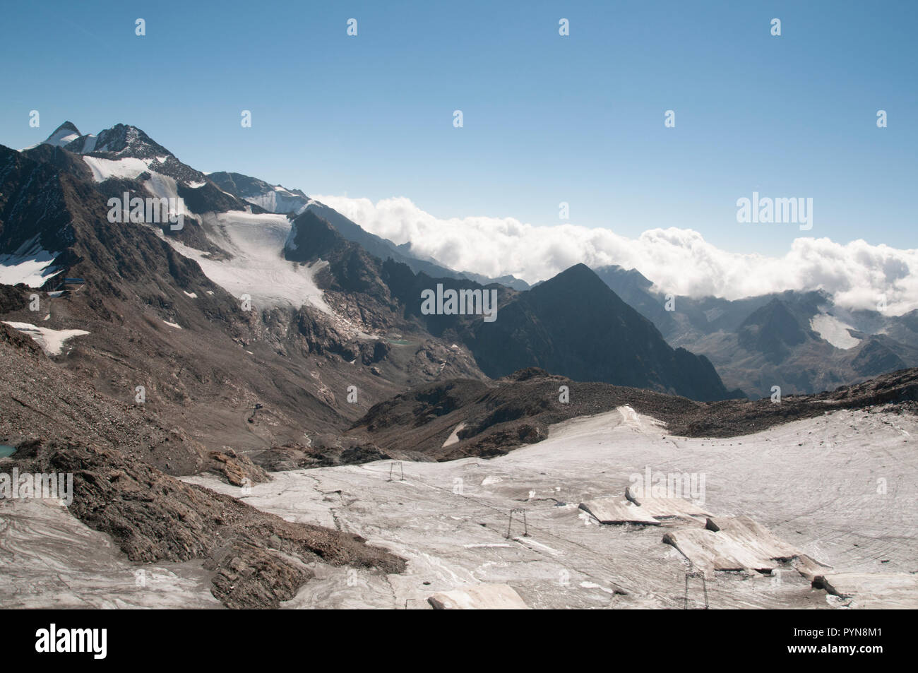 The Stubaier Wildspitze is a 3,341-metre-high mountain in the Stubai ...