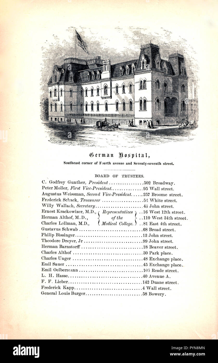 German hospital 1800s hi-res stock photography and images - Alamy