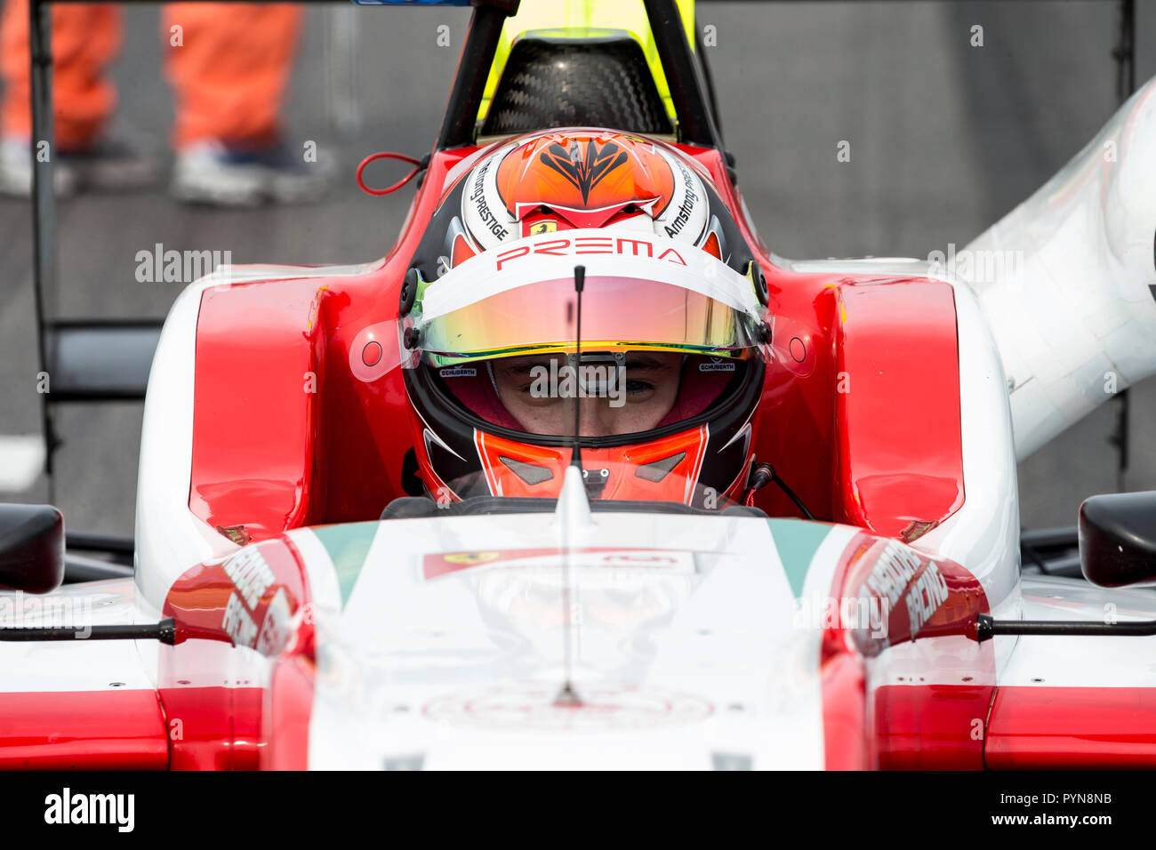 Misano Adriatico, Italy - August 25, 2018: A Dallara F317 – Mercedes ...