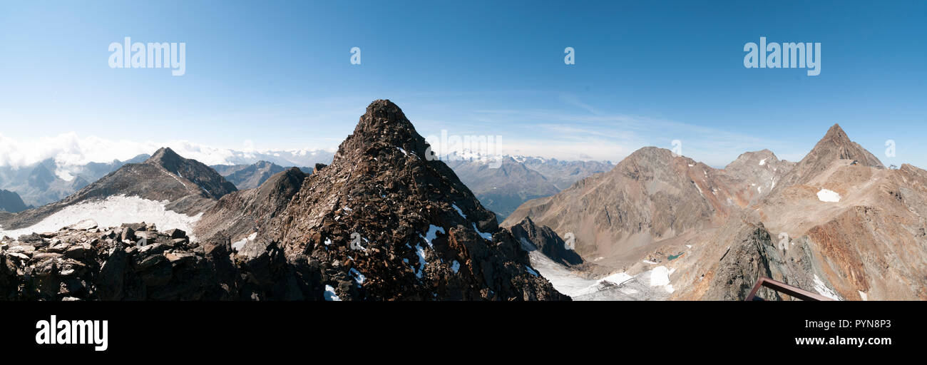 The Stubaier Wildspitze is a 3,341-metre-high mountain in the Stubai ...