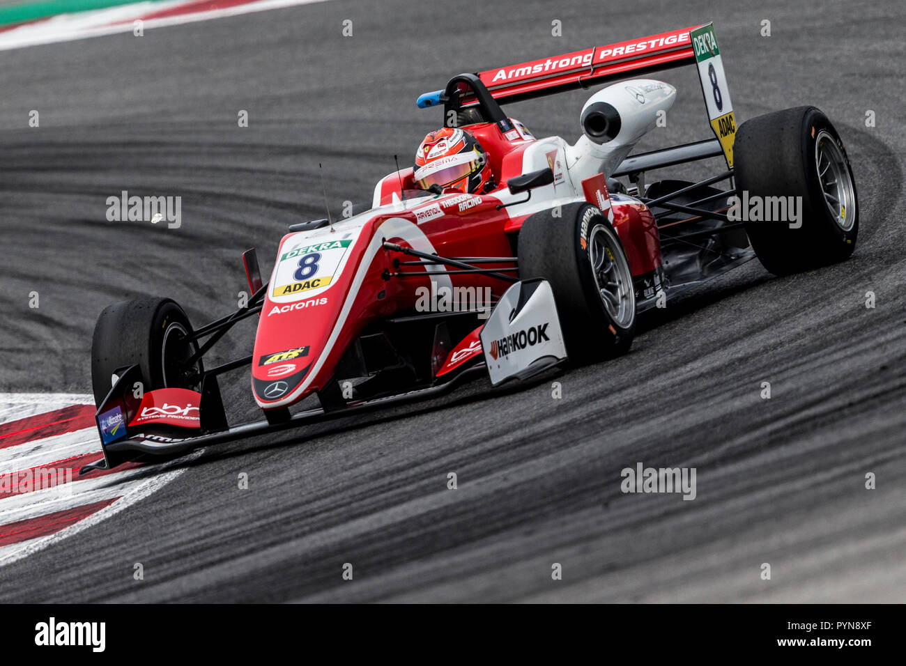 Misano Adriatico, Italy - August 25, 2018: A Dallara F317 – Mercedes ...