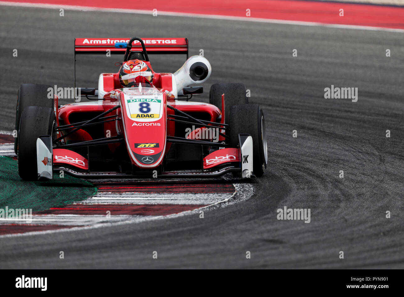 Misano Adriatico, Italy - August 25, 2018: A Dallara F317 – Mercedes ...