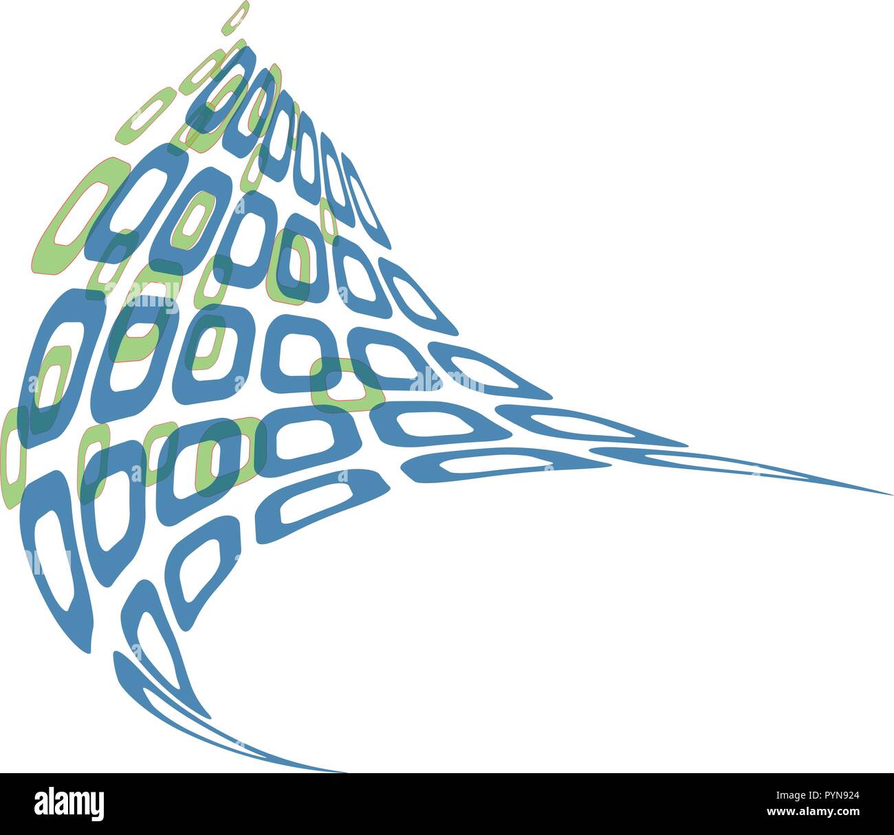 Abstract flux of squares on white background - Vector Stock Vector ...