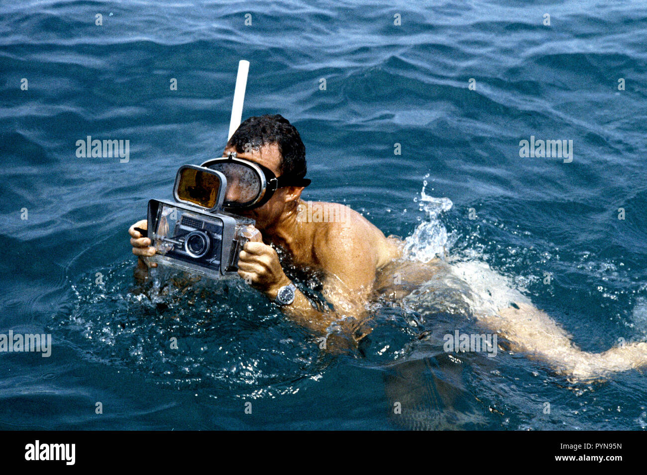 (1962) --- Astronaut L. Gordon Cooper Jr. participates in Mercury water ...