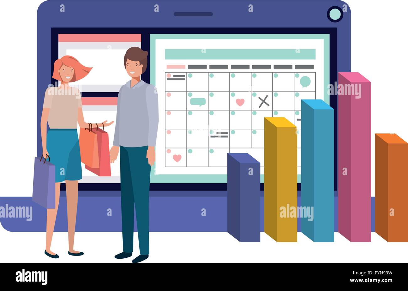 Young man standing bar Stock Vector Images - Alamy