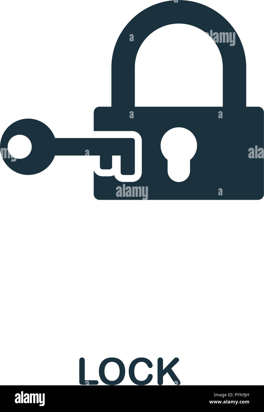 Lock icon. Premium style design from security collection. UX and UI ...