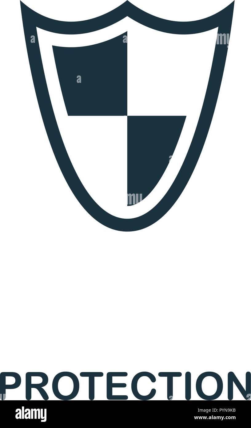 Protection icon. Premium style design from security collection. UX and ...