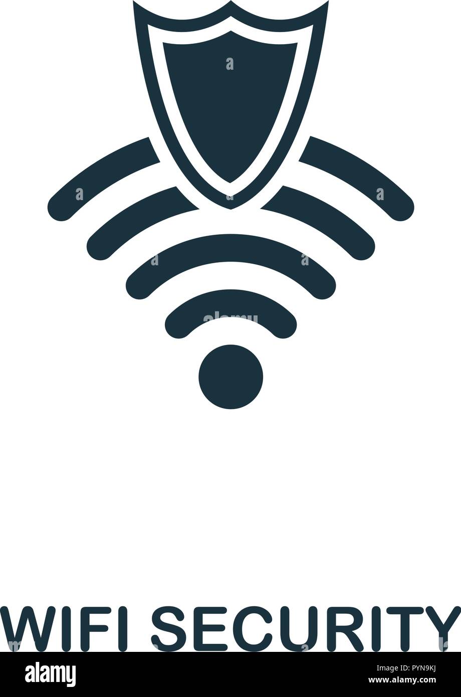 Wifi Security Icon Premium Style Design From Security Collection Ux And Ui Pixel Perfect Wifi