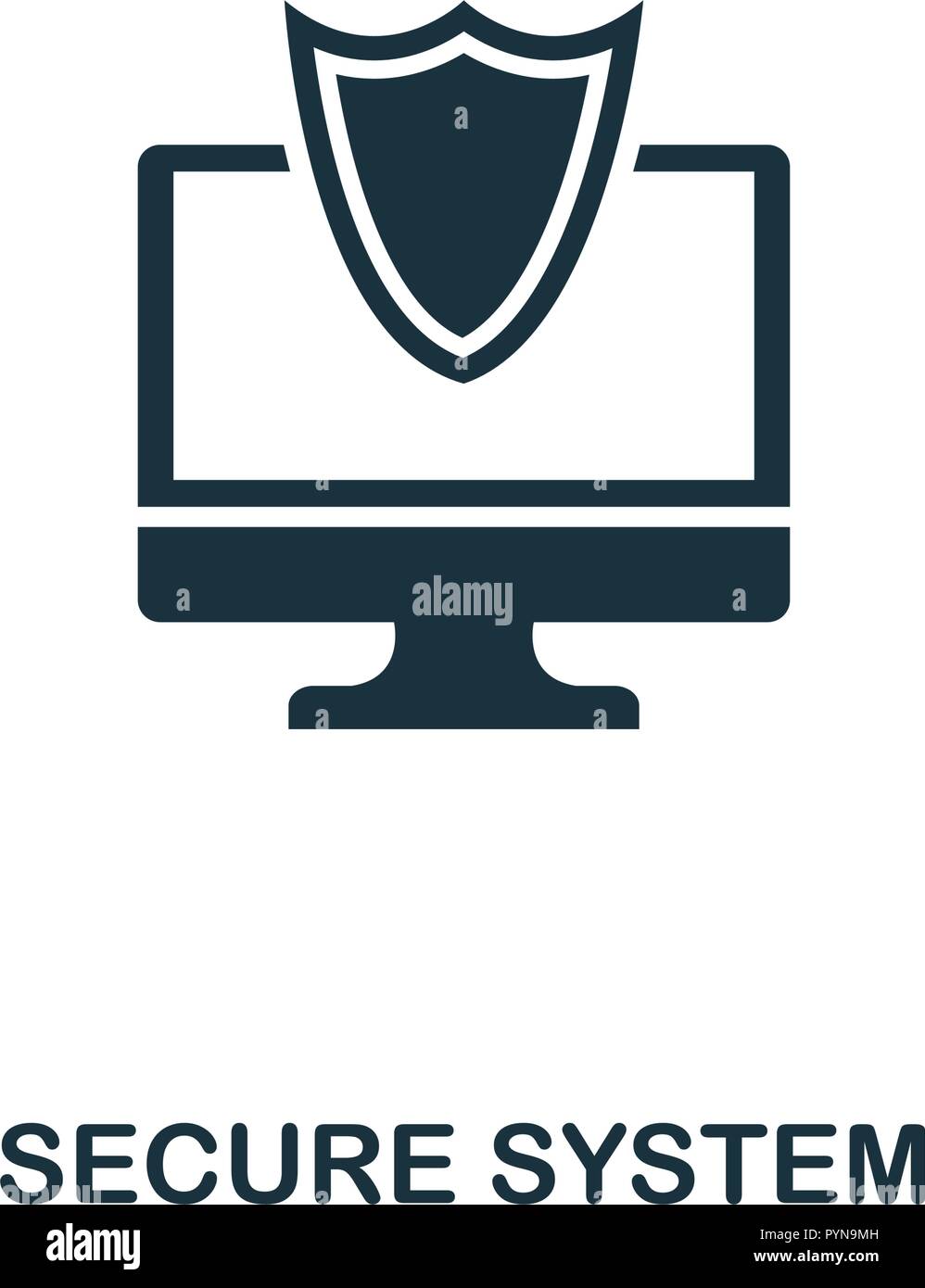 Secure System Icon Premium Style Design From Security Collection Ux And Ui Pixel Perfect