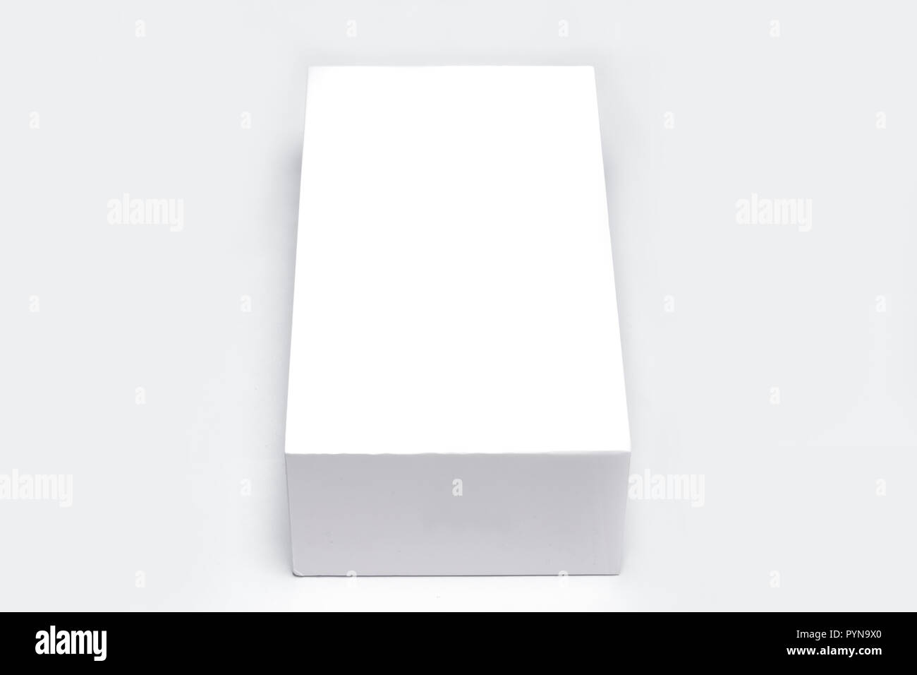 A white box for packaging such as soap, mobile and etc Stock Photo - Alamy