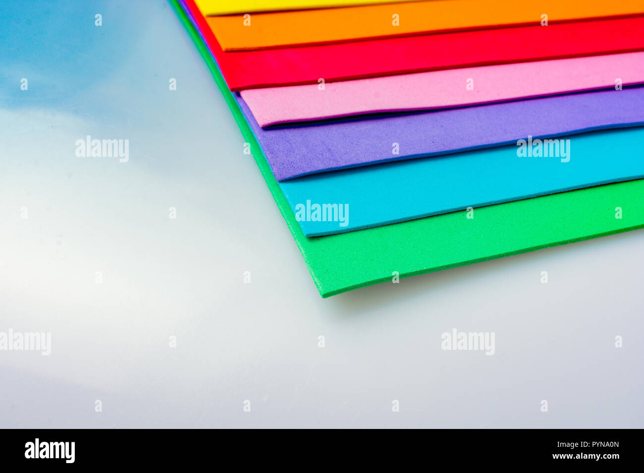 Material design colorful layers in geometric colorful overlap Stock ...