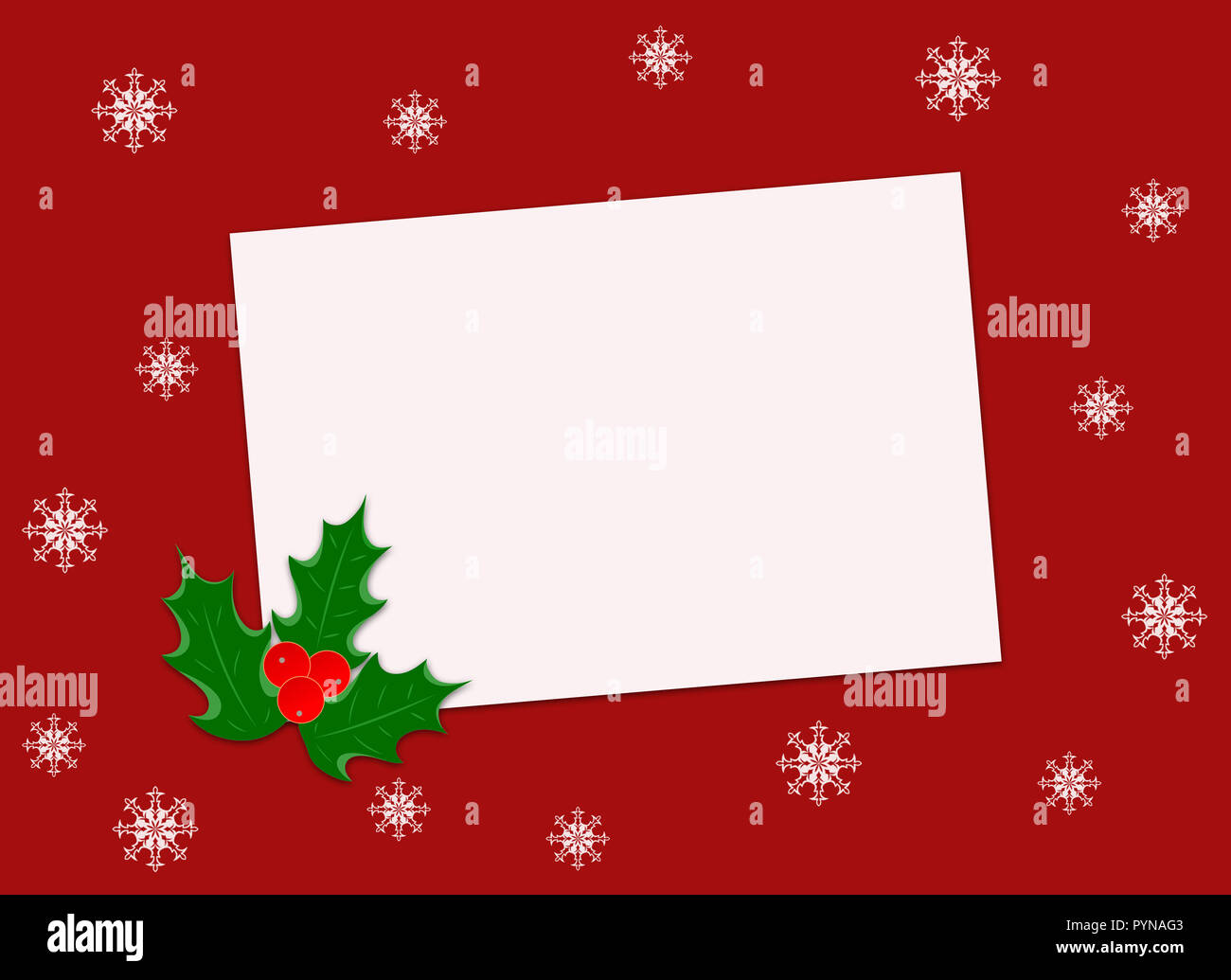 Christmas greeting card letter with empty space for your text Stock ...