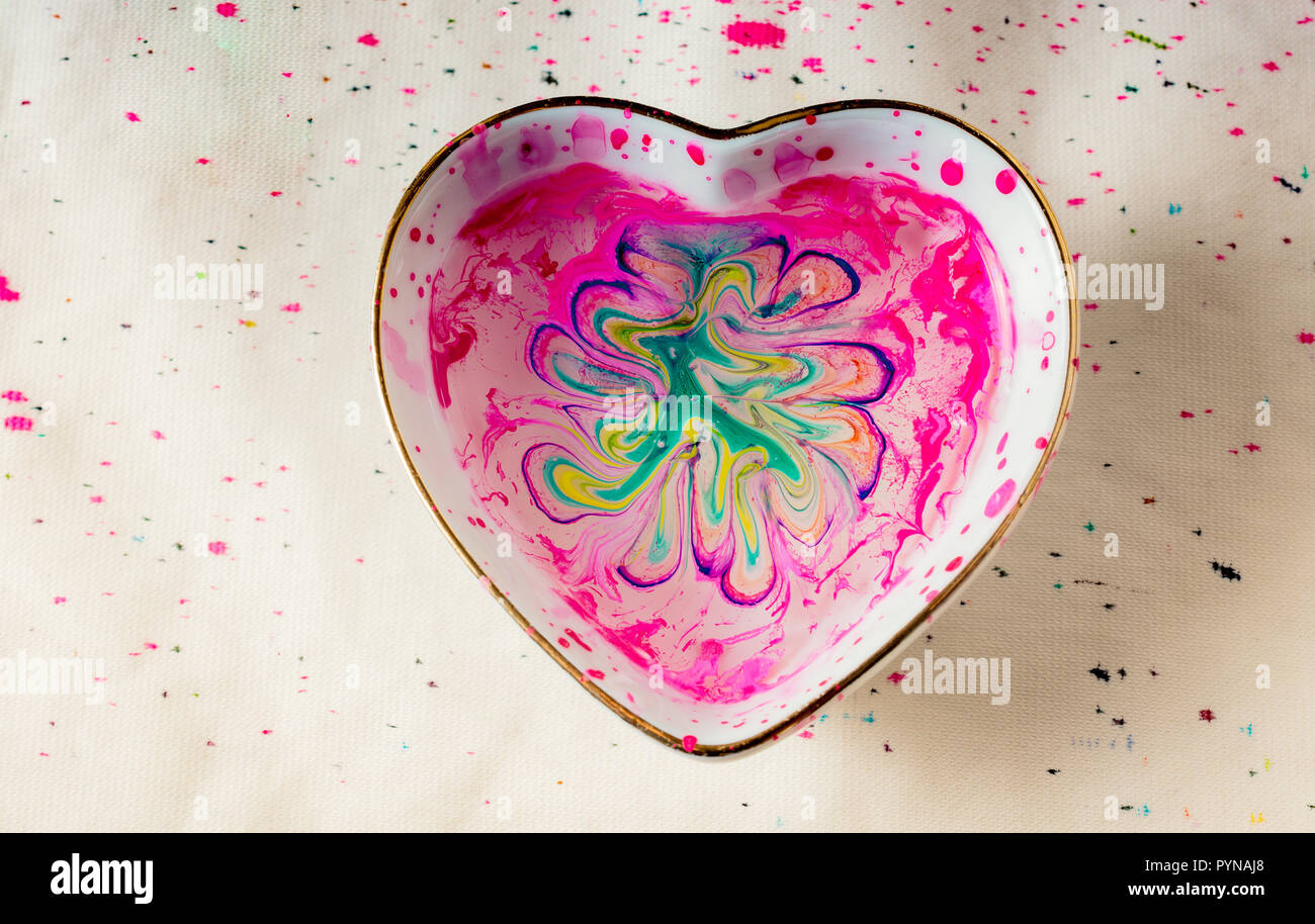 Traditional Ottoman Turkish marbling art patterns as abstract ...