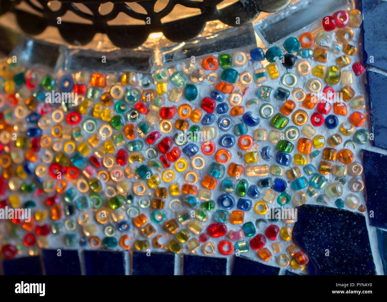 Mosaic Ottoman lamps in close up view Stock Photo - Alamy