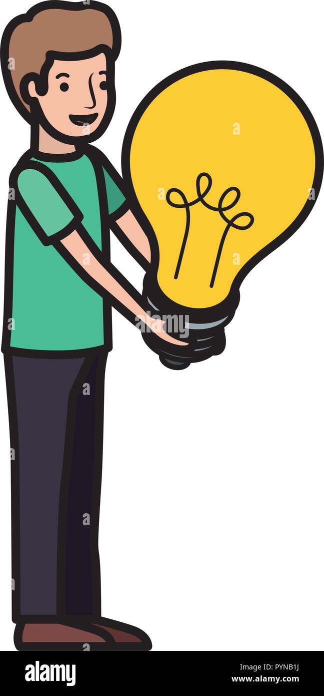 Male Avatar With Bulb High Resolution Stock Photography and Images - Alamy