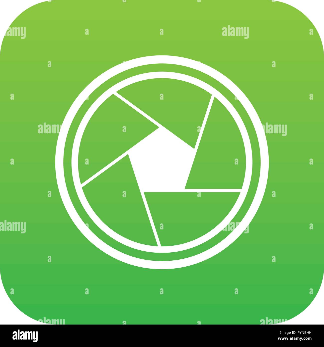 Photo objective icon digital green Stock Vector Image & Art - Alamy