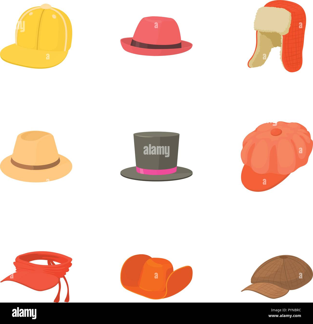 Overlay head icons set, cartoon style Stock Vector Image & Art - Alamy