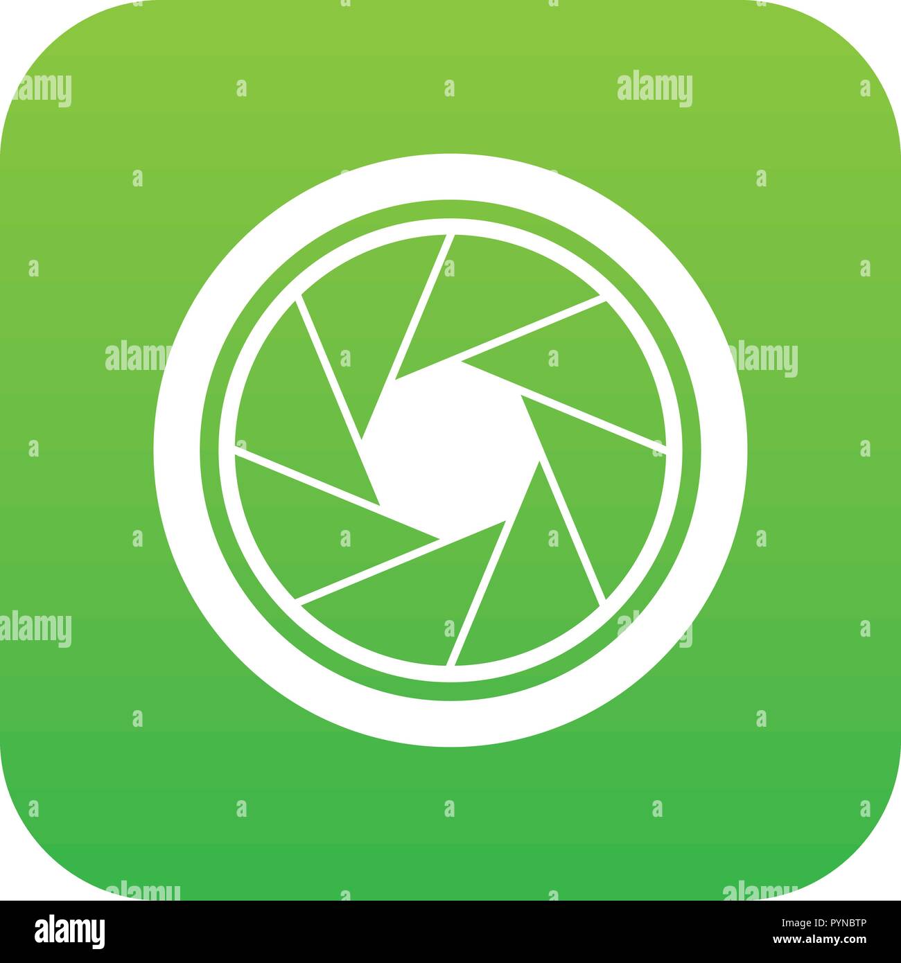 Photographic objective icon digital green Stock Vector Image & Art - Alamy