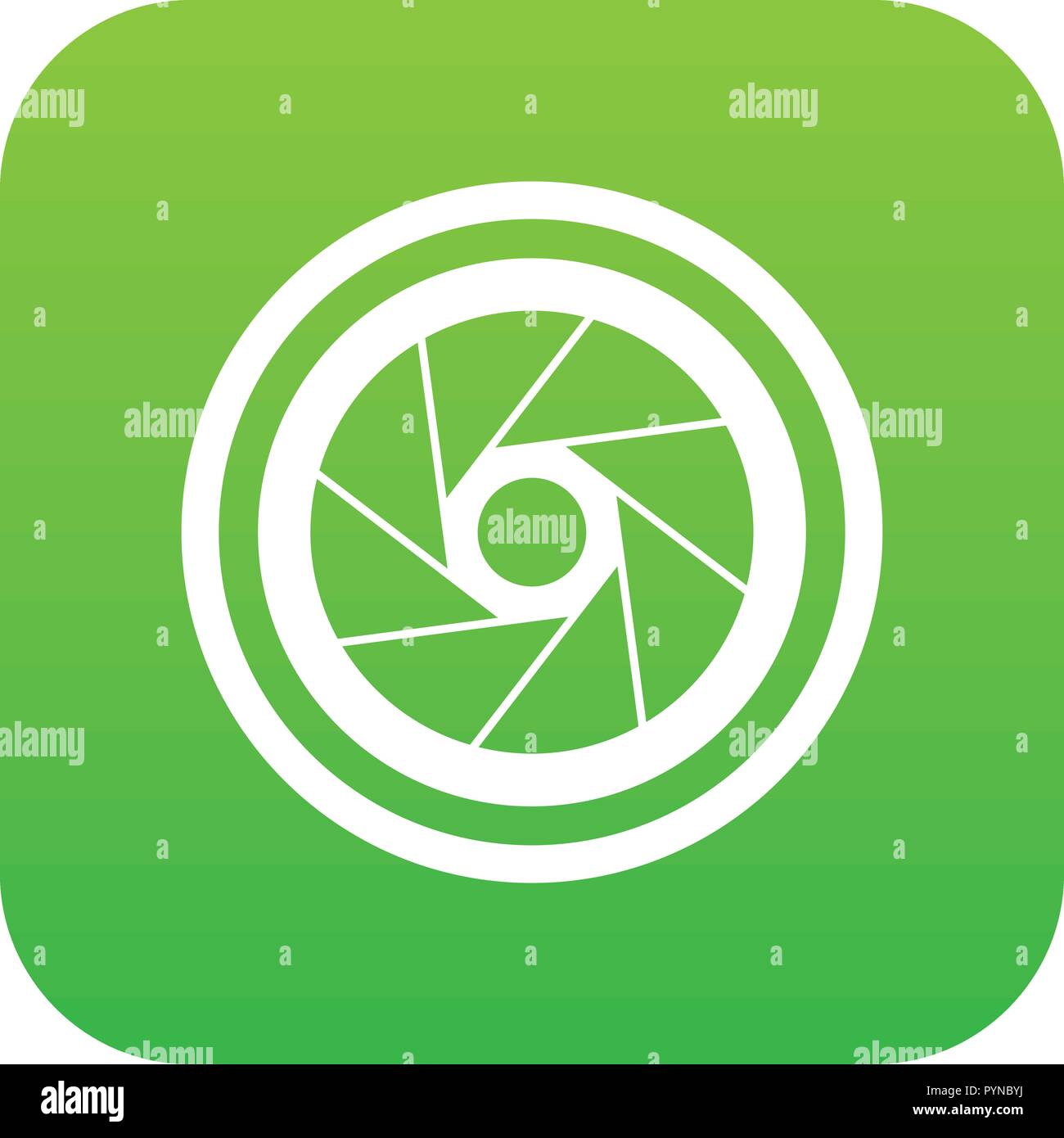 Big objective icon digital green Stock Vector Image & Art - Alamy