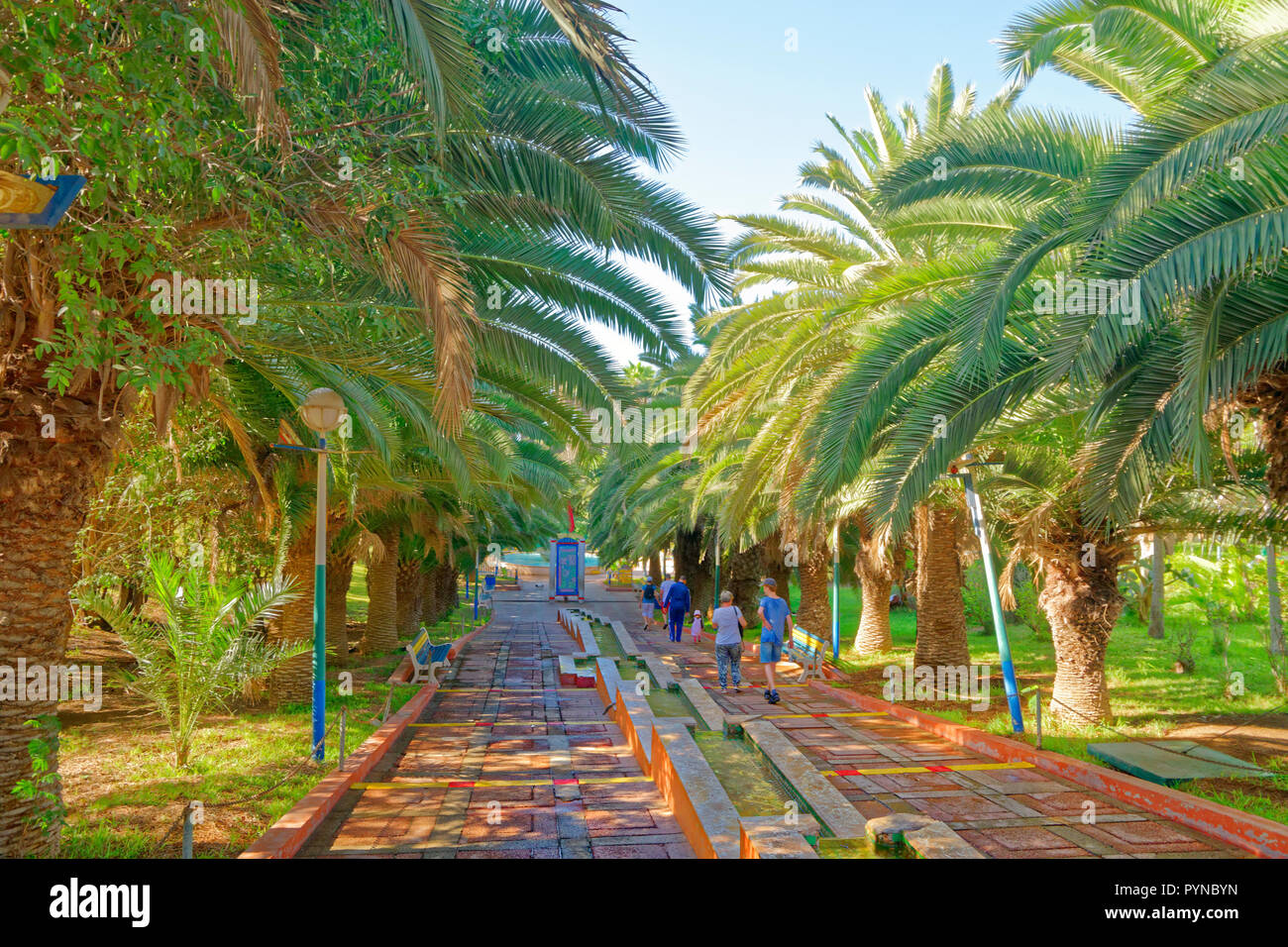 Bird Valley park, Vallée des Oiseaux, in central Agadir, Souss-Massa ...
