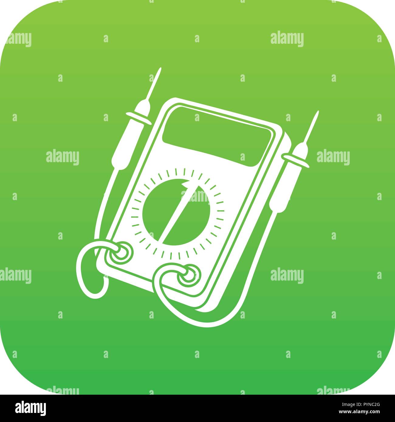 Multi meter icon green vector Stock Vector Image & Art - Alamy