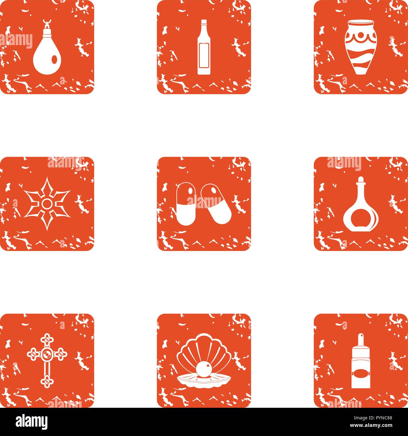 Doping icons set, grunge style Stock Vector Image & Art - Alamy