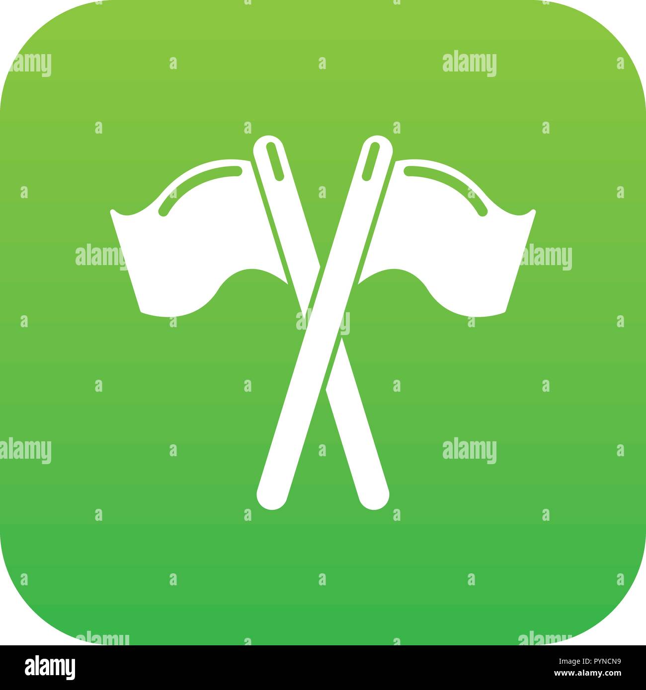 Paintball sport flags icon green vector Stock Vector Image & Art - Alamy