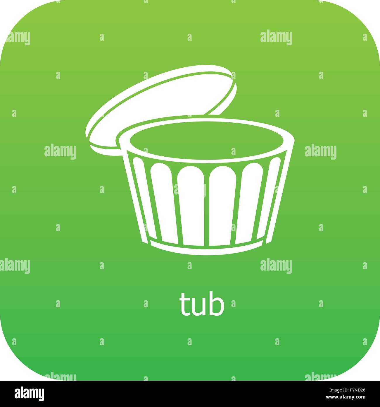 Tub icon green vector Stock Vector Image & Art - Alamy
