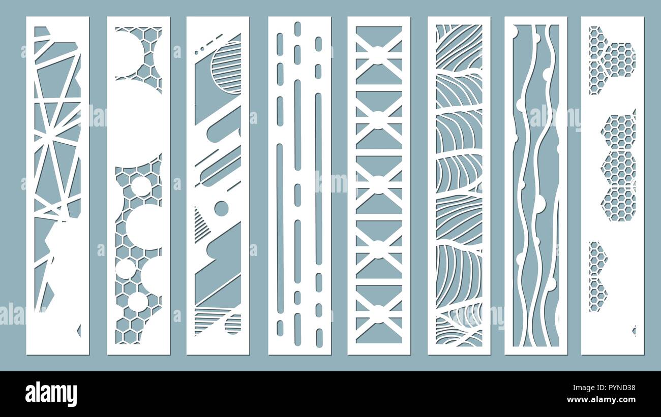 panel for registration of the decorative surfaces. Abstract strips ...