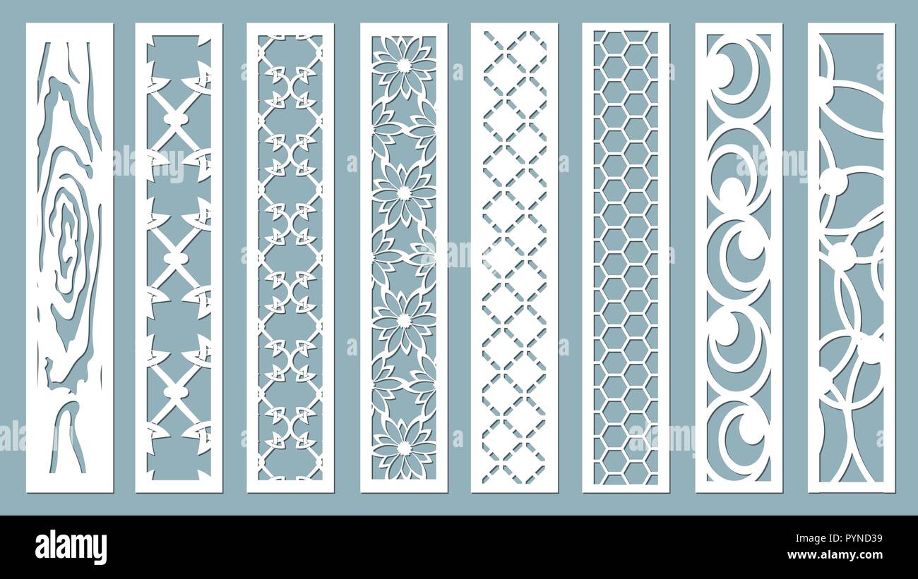 panel for registration of the decorative surfaces. Abstract strips ...
