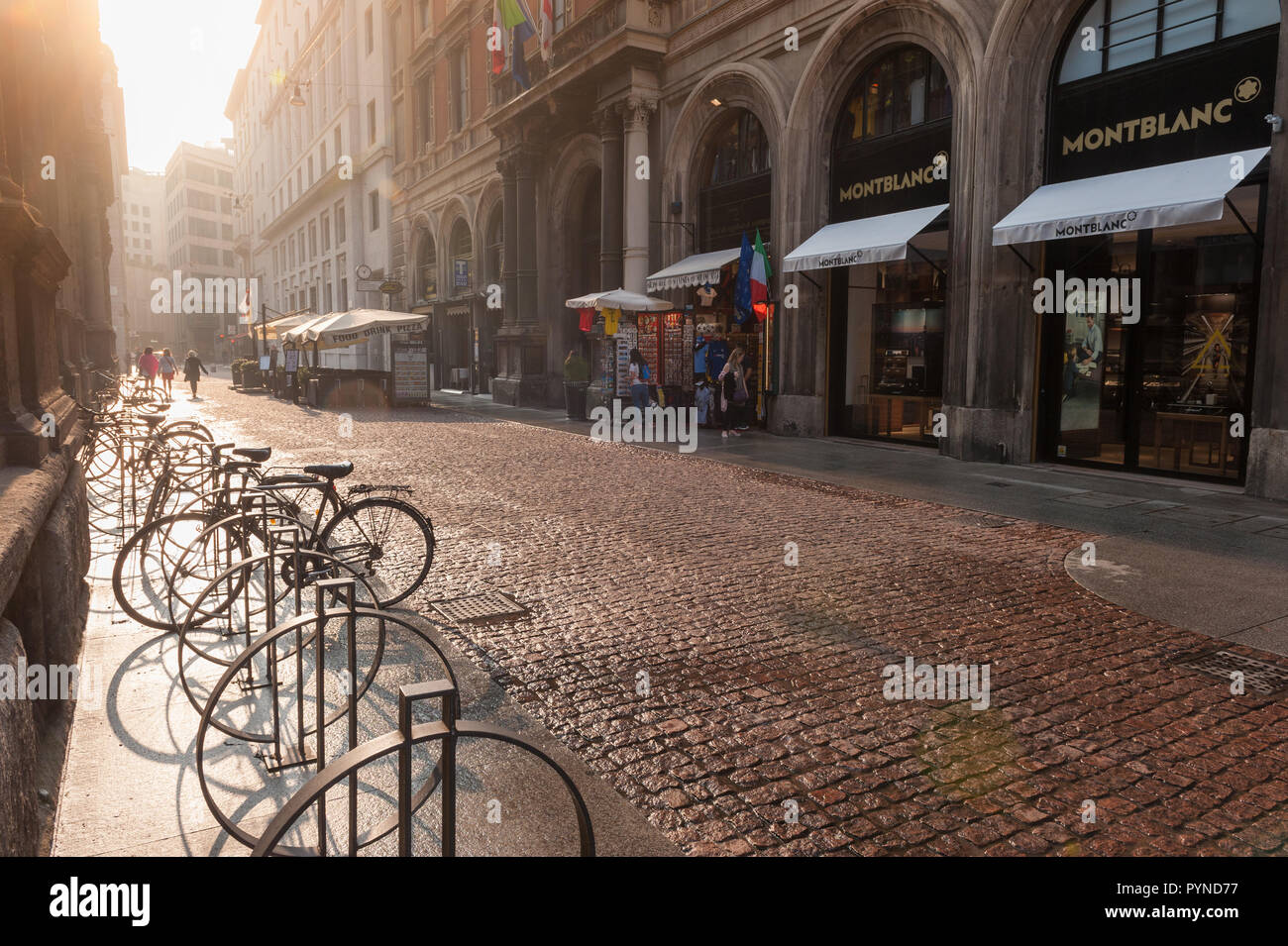 Street scene, Milan, Italy Stock Photo - Alamy