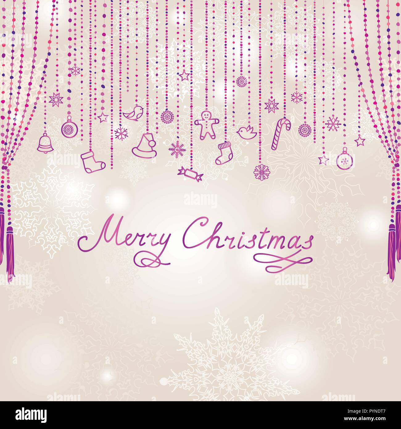 Noel garland Stock Vector Images - Alamy