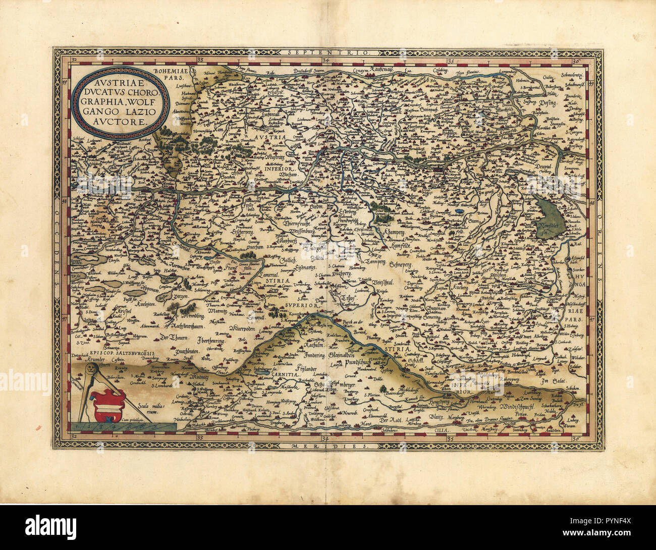 1500s austria map hi-res stock photography and images - Alamy