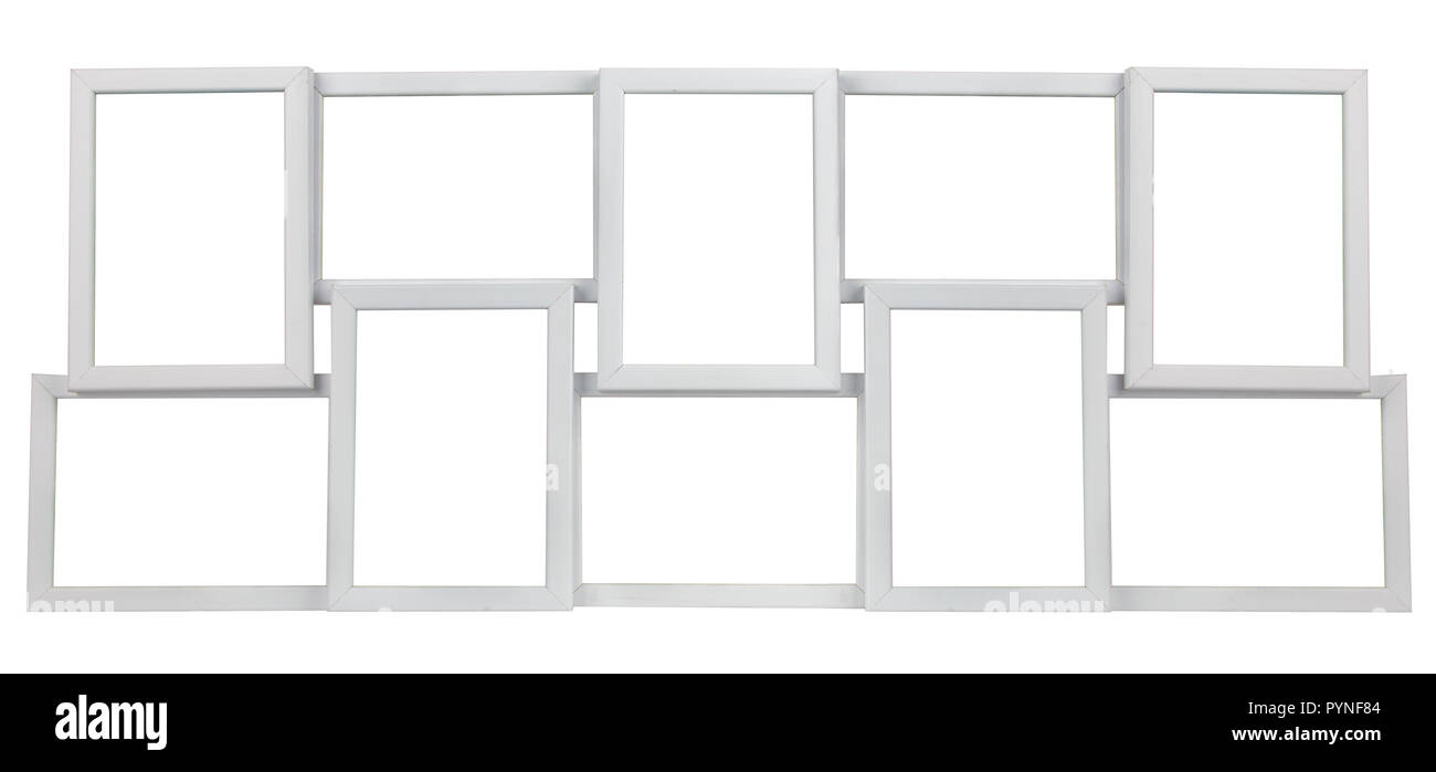 Modern picture framework isolated on white background Stock Photo - Alamy