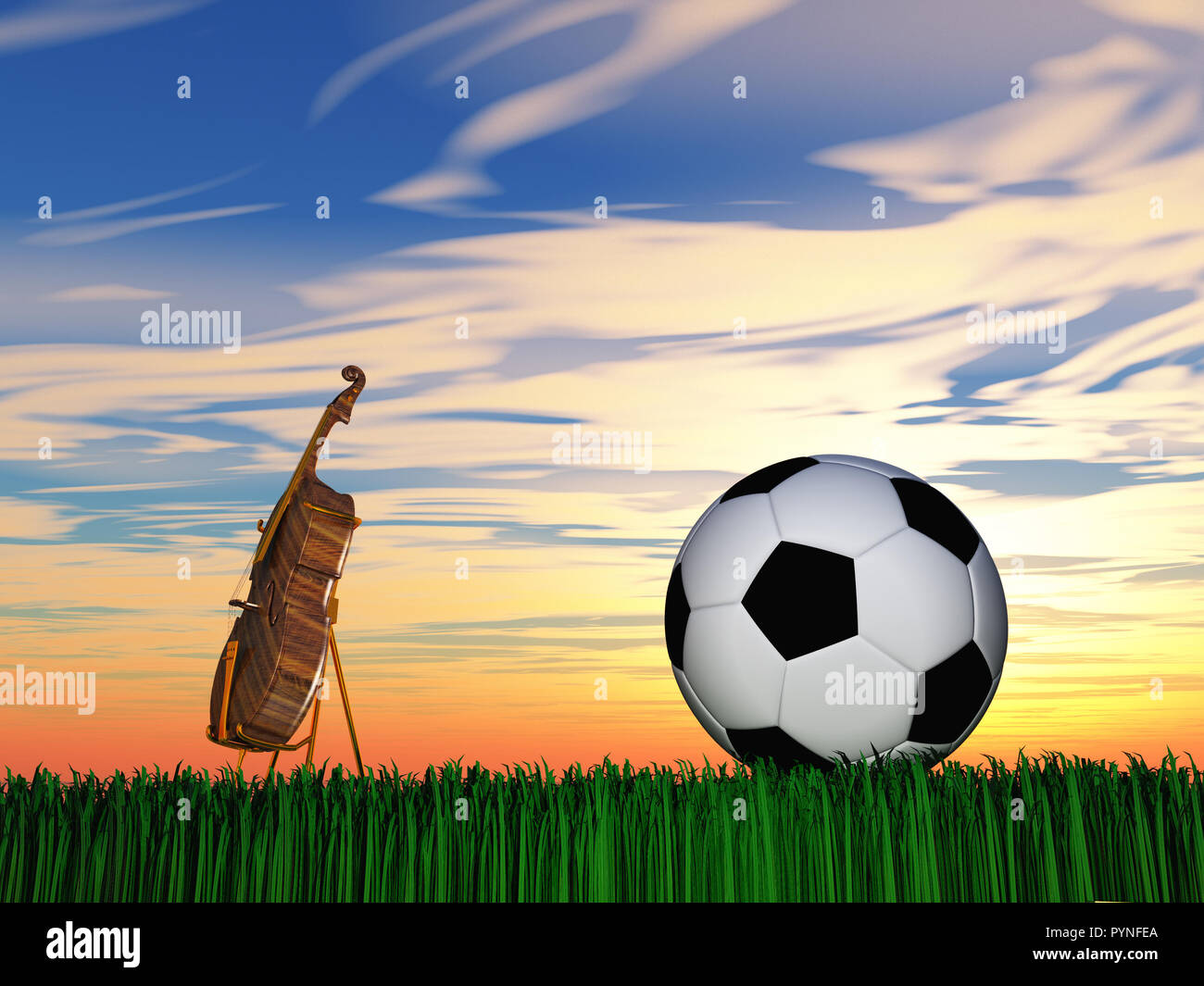 Musical instrument at sport hi-res stock photography and images - Alamy