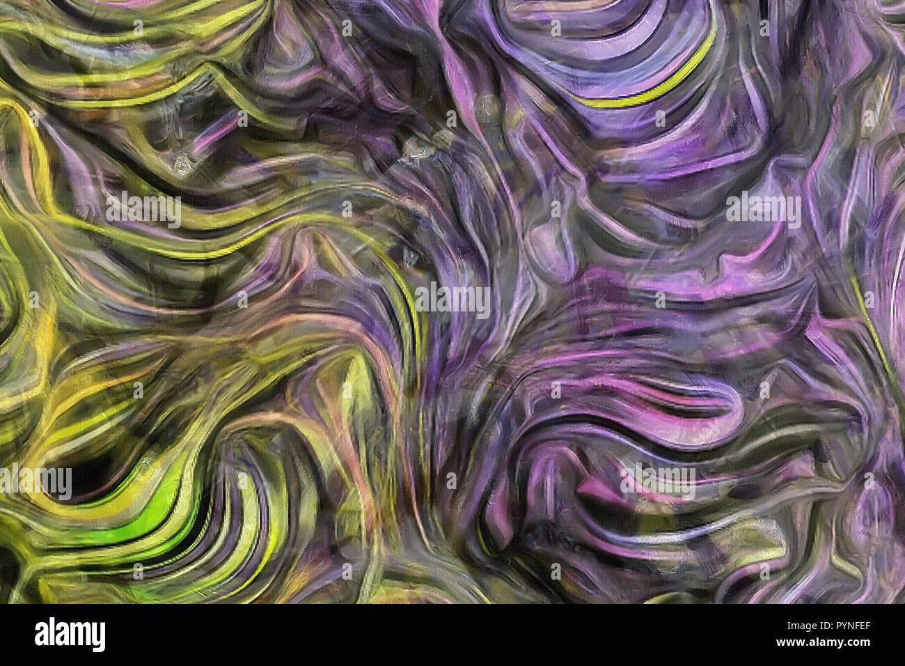 Fluid lines of color movement. 3D rendering Stock Photo - Alamy