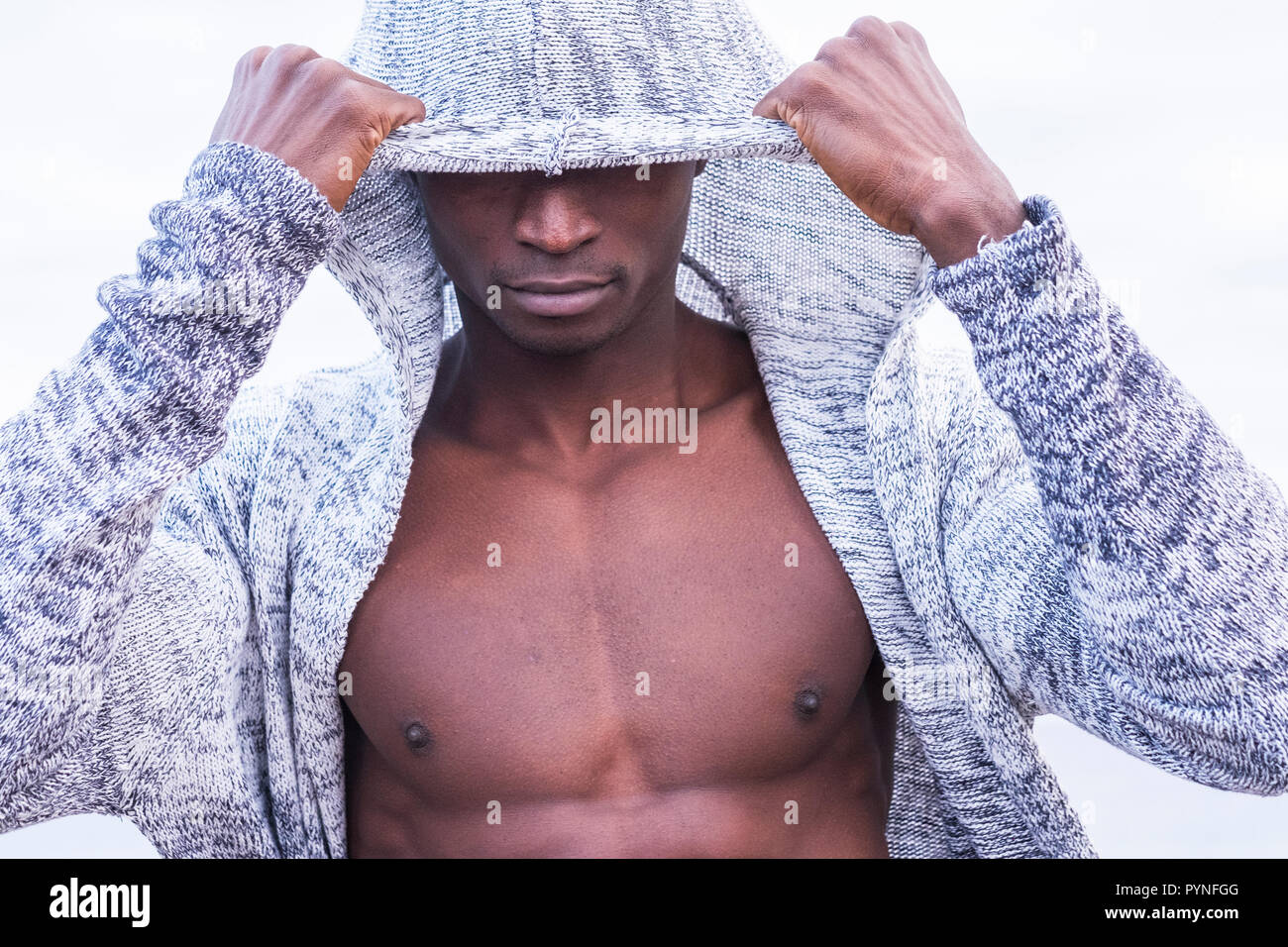 Fashion style portrait picture for black skin and race african afro ...