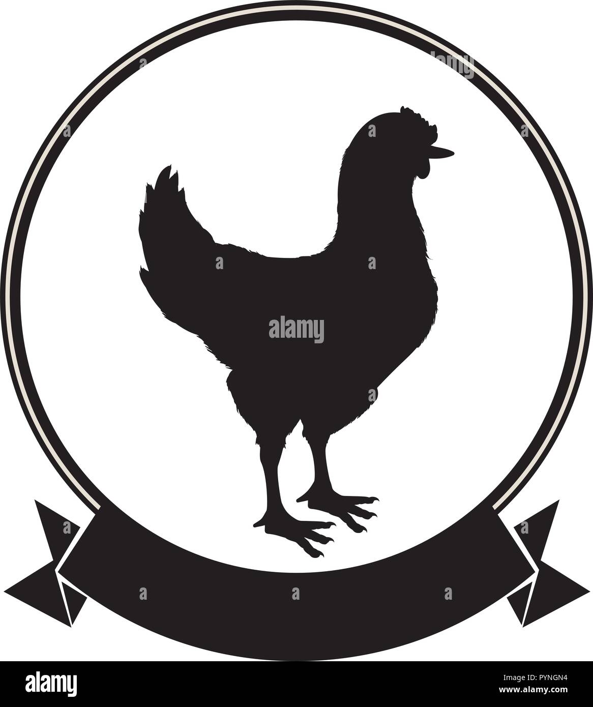 hen animal farm icon vector illustration design Stock Vector Image ...