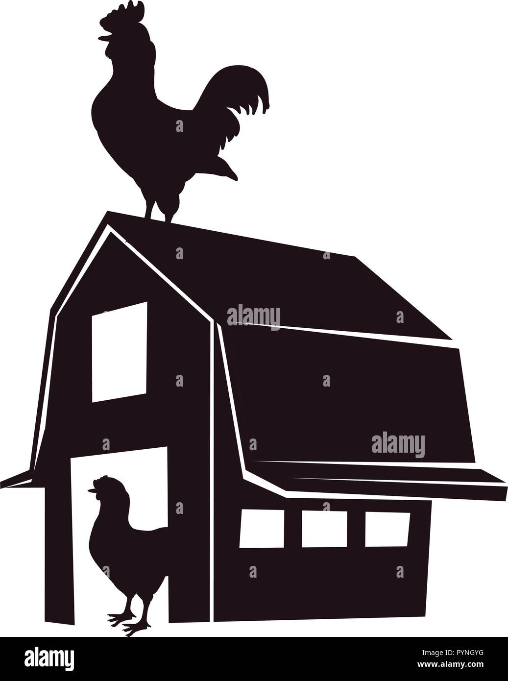 farm stable building icon vector illustration design Stock Vector Image ...
