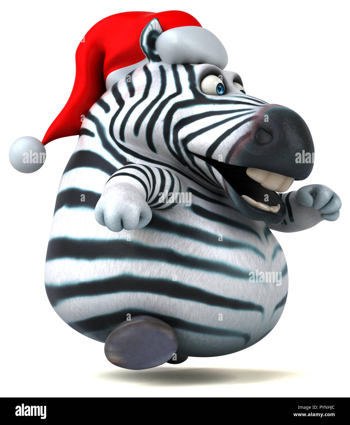 Fun zebra - 3D Illustration Stock Photo - Alamy