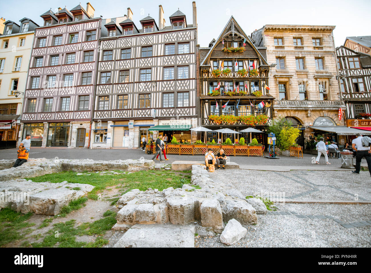 Old market square rouen normandy hi-res stock photography and images ...