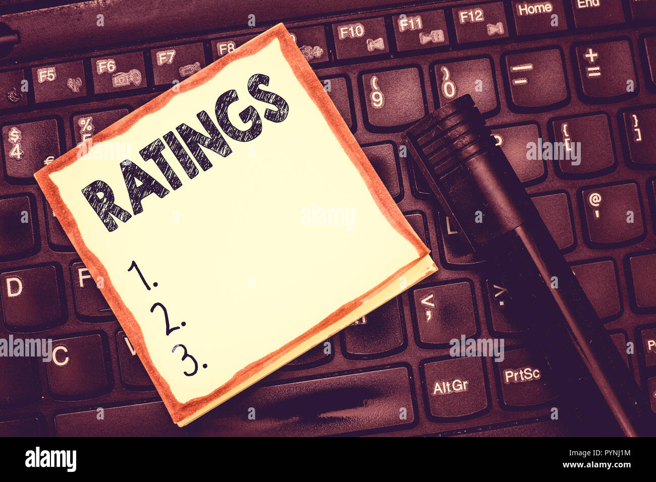 Text sign showing Ratings. Conceptual photo Classification Ranking ...